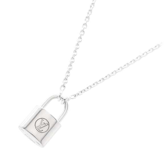 Louis Vuitton | Bags | Louis Vuitton Necklace Pandantif Silver Lockit ...